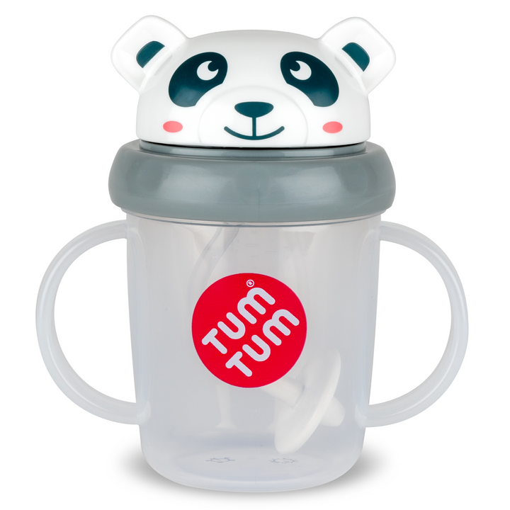 Tippy Up Cup With Weighted Straw (Series 3) - Panda – LITTLE BIRDY