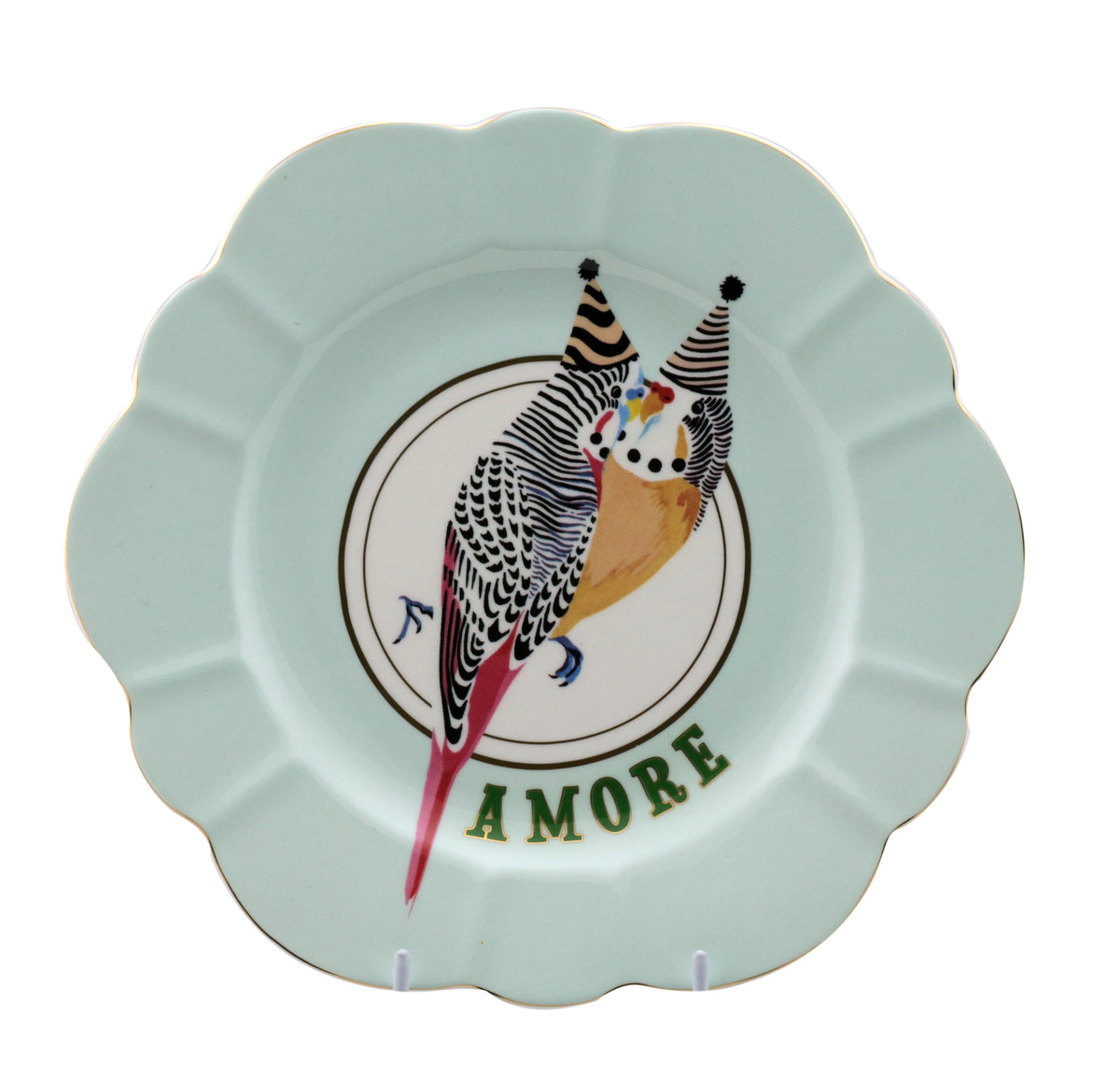 Parrots Flower Plate Amore, 23cm – LITTLE BIRDY